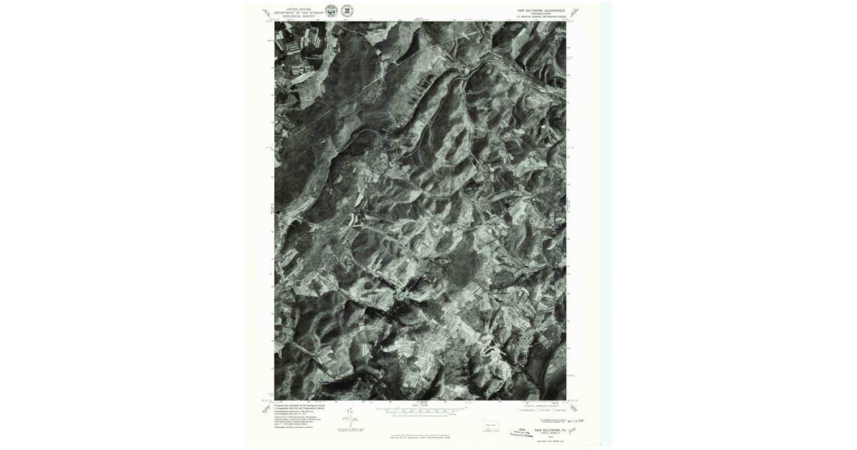 1977 Map of New Baltimore, PA — High-Res | Pastmaps