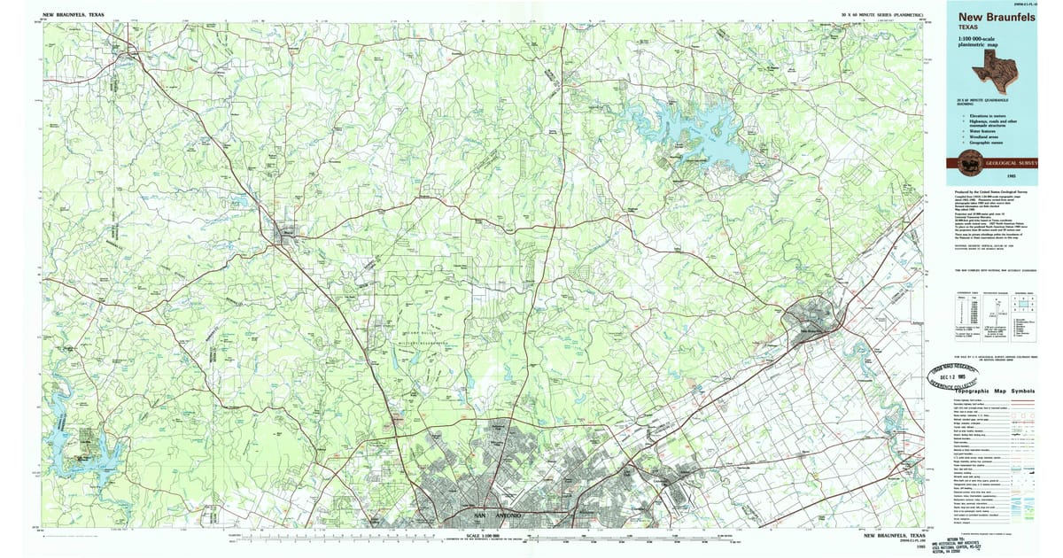 1980s Maps of Fair Oaks Ranch, TX | Pastmaps
