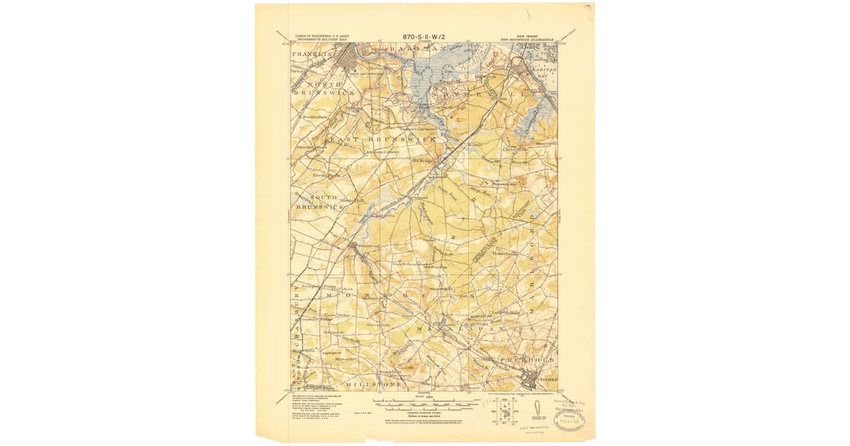 1910s Maps of Jamesburg, NJ | Pastmaps
