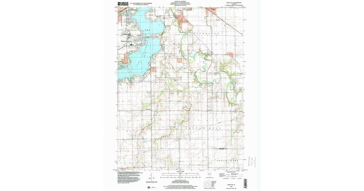 1990s Maps of Christian County, IL | Pastmaps