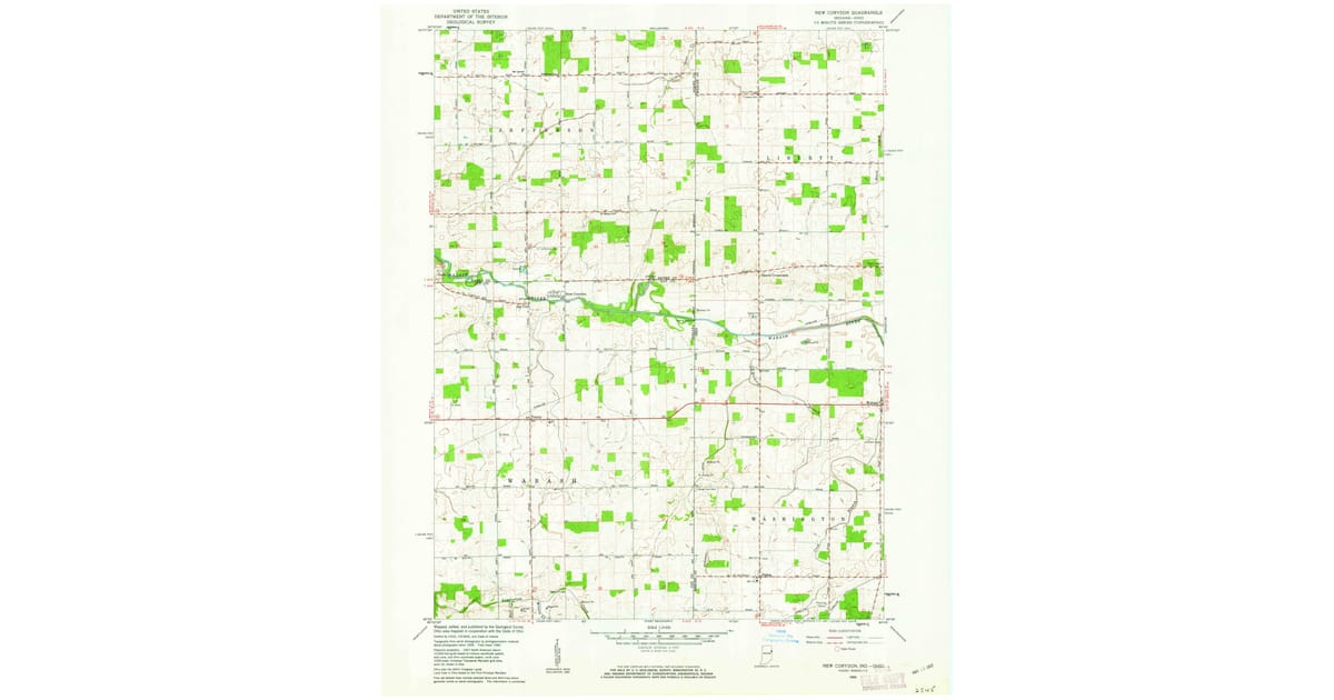 1960 Map of New Corydon, Jay County, IN — High-Res | Pastmaps