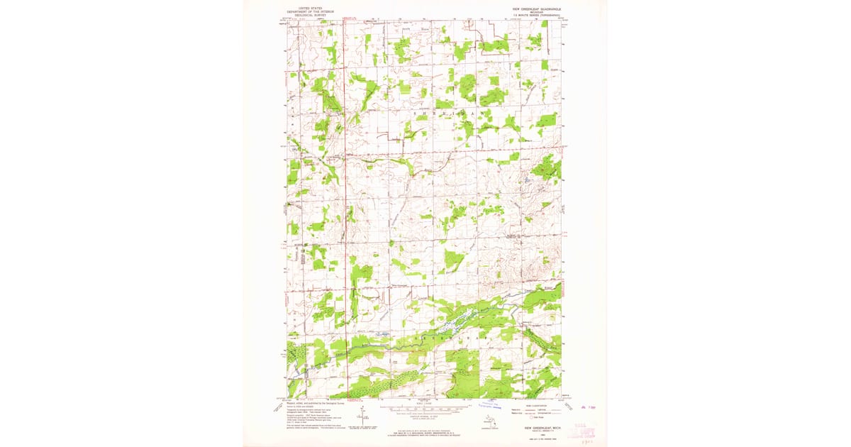 1960s Maps of Sheridan Township, MI | Pastmaps