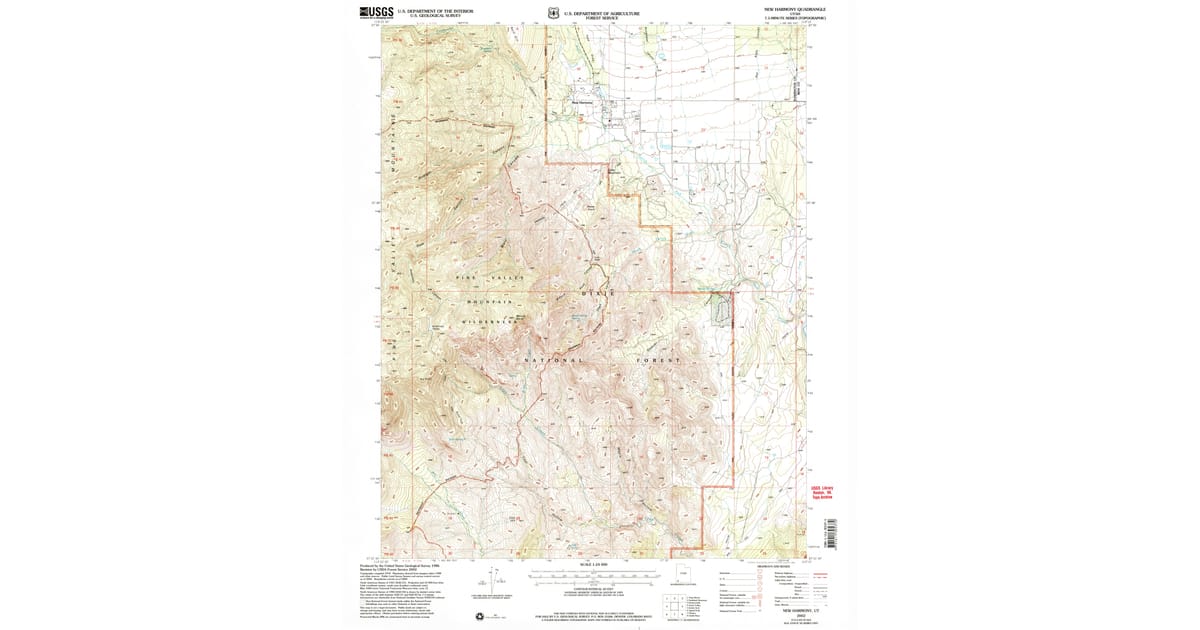 2002 Map of New Harmony, UT — High-Res | Pastmaps