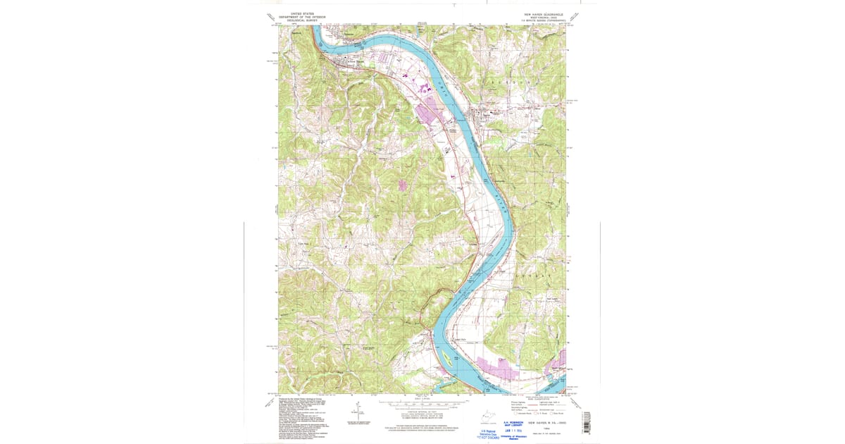 1990s Maps of Jackson County, WV | Pastmaps