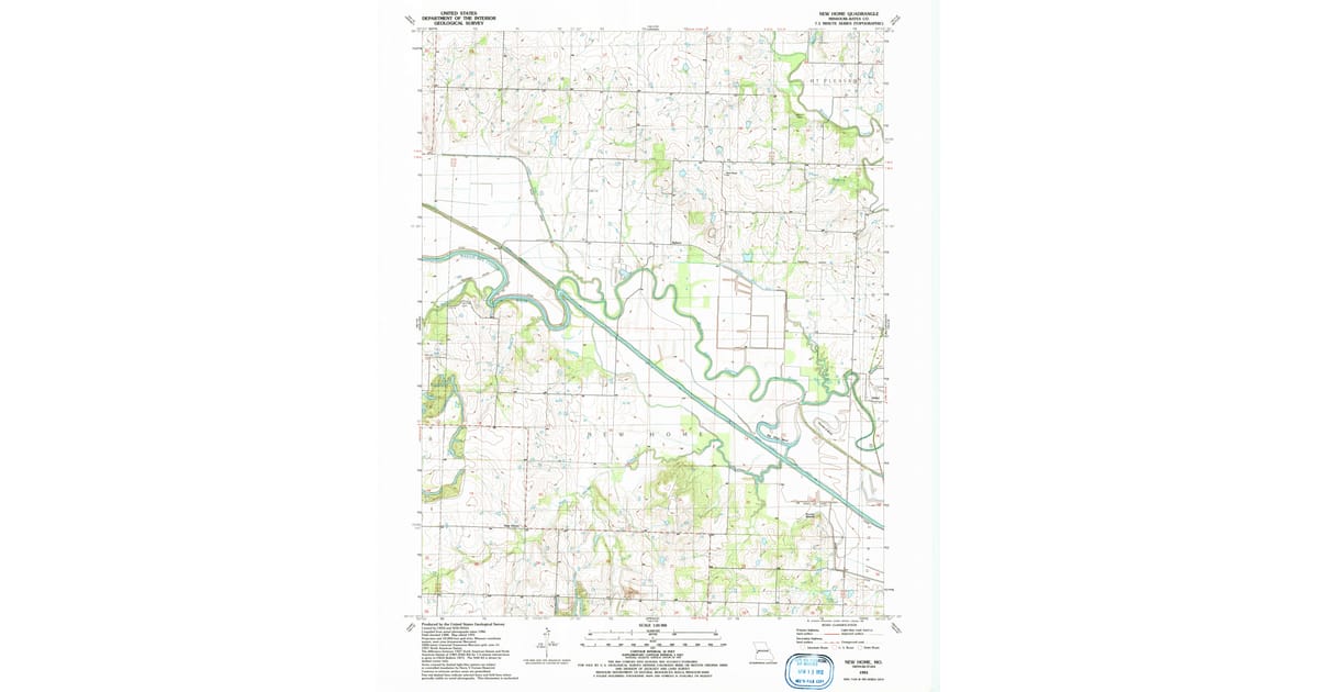 1990s Maps of Bates County, MO | Pastmaps