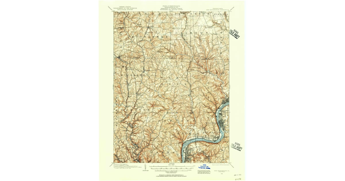 Old Maps of Logans Ferry Heights, PA for Genealogy | Pastmaps