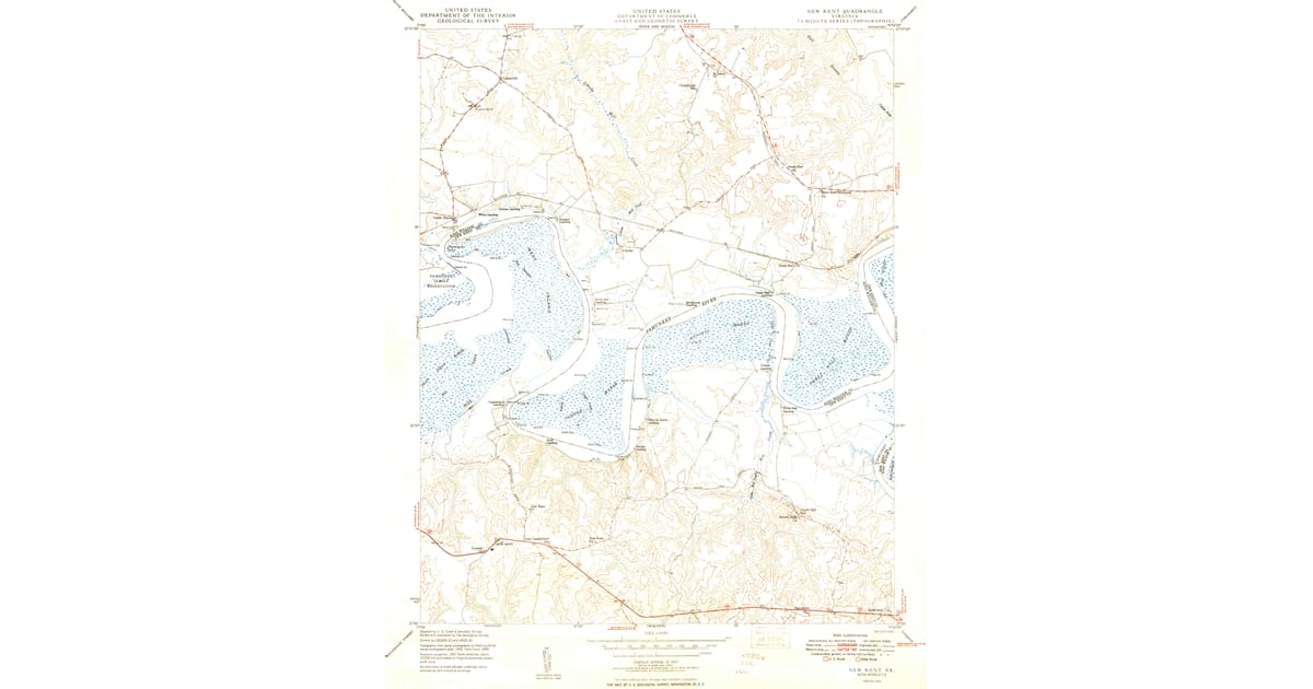 1949 Map of New Kent, VA — High-Res | Pastmaps