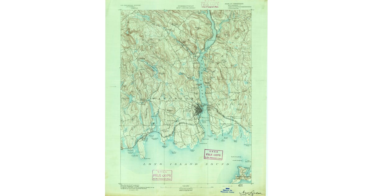 Old Maps of Old Lyme, CT for Academic Research | Pastmaps