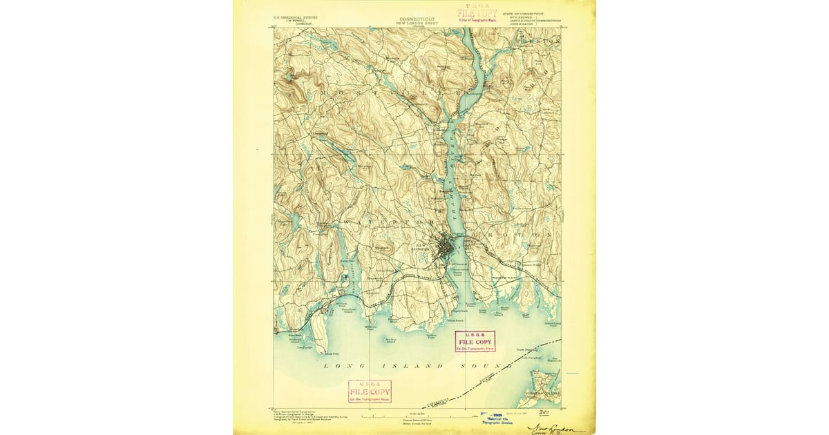 1893 Map of New London, CT — High-Res | Pastmaps