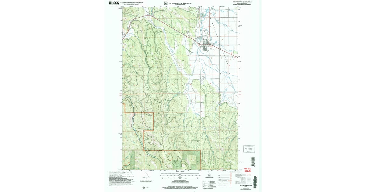 2000s (21st Century) Maps of New Meadows, ID | Pastmaps