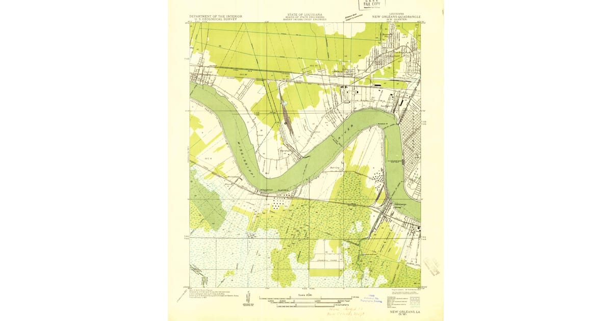 1930s Maps of River Ridge, LA | Pastmaps