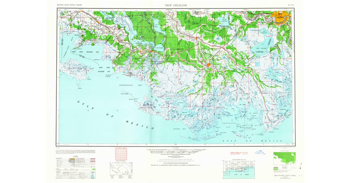 1960s Maps of Harahan, LA | Pastmaps
