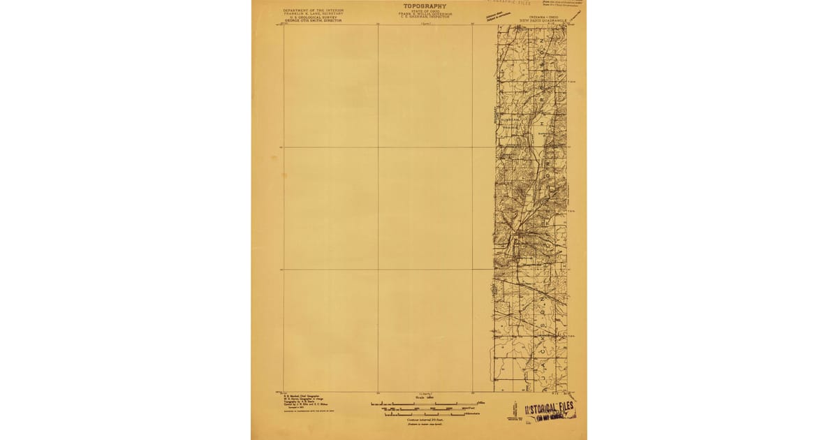 1915 Map of New Paris, OH — High-Res | Pastmaps