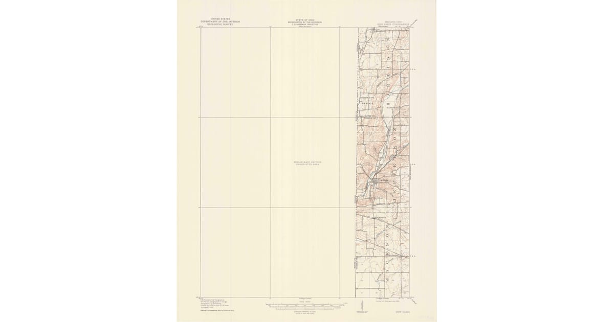 1918 Map of New Paris, OH — High-Res | Pastmaps