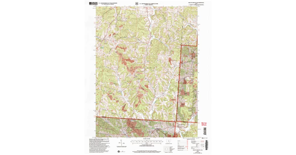 2002 Map of New Plymouth, Hocking County, OH — High-Res | Pastmaps