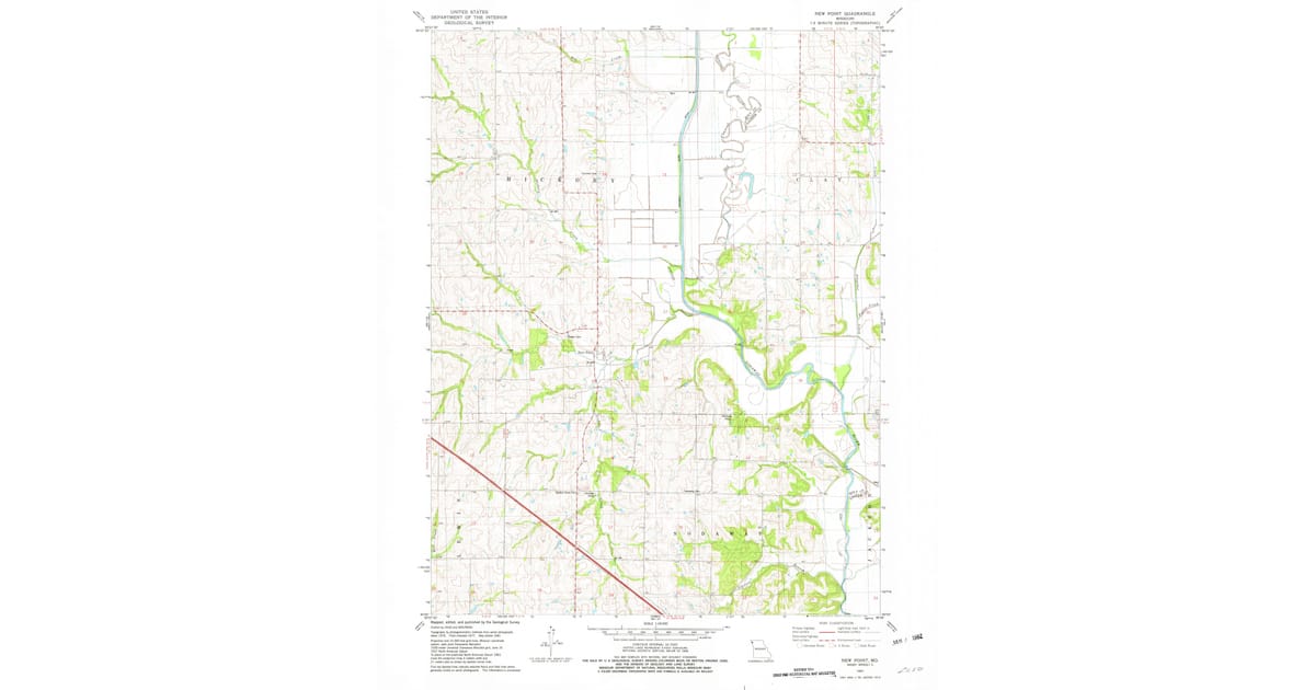 1981 Map of New Point, Holt County, MO — High-Res | Pastmaps