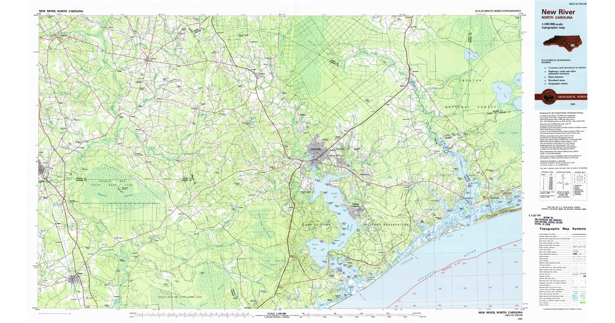 1990s Maps of Maple Hill, NC | Pastmaps