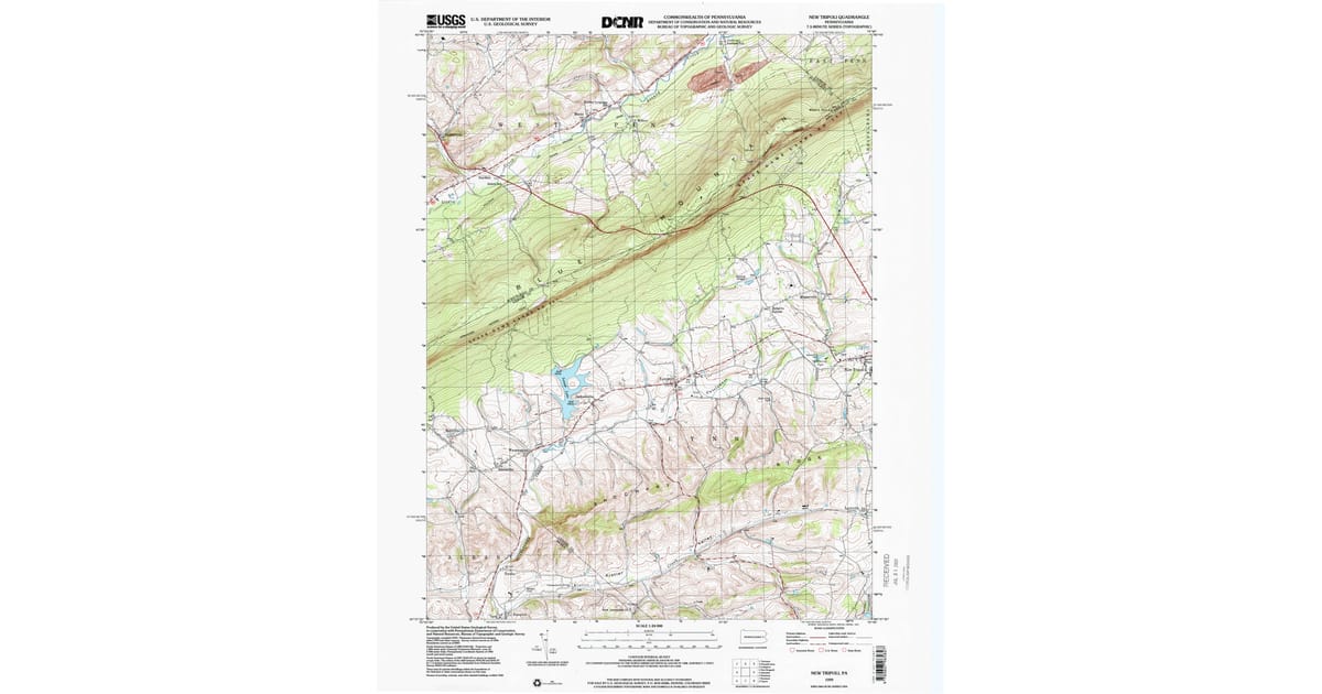 1999 Map of New Tripoli, PA — High-Res | Pastmaps