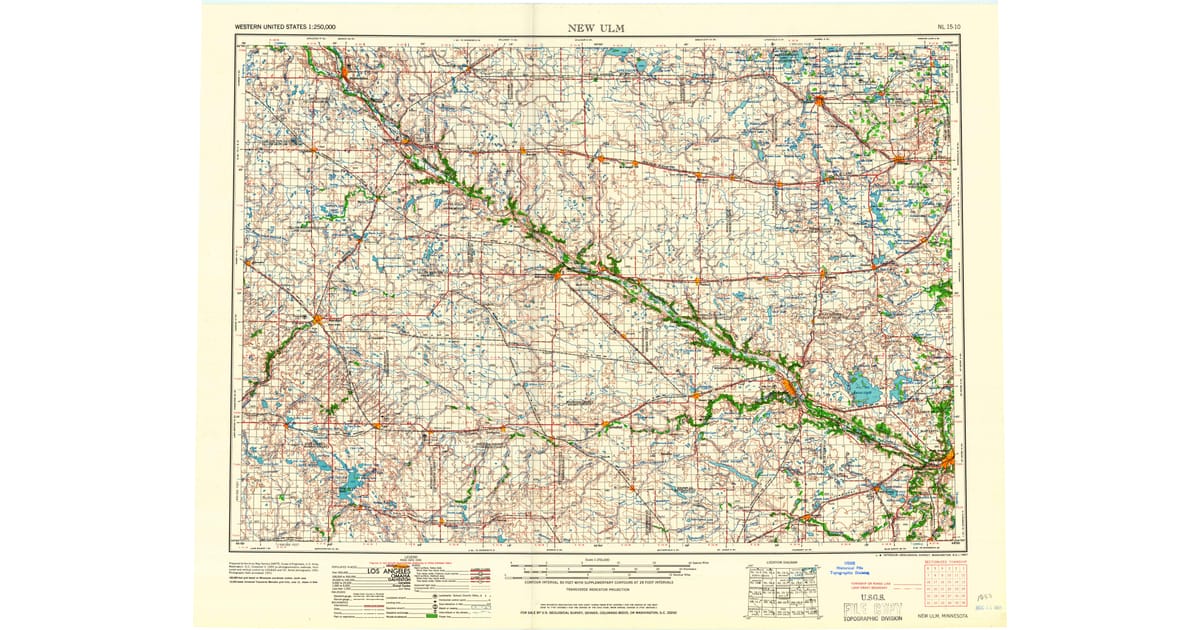 1960s Maps of Rowena, MN | Pastmaps