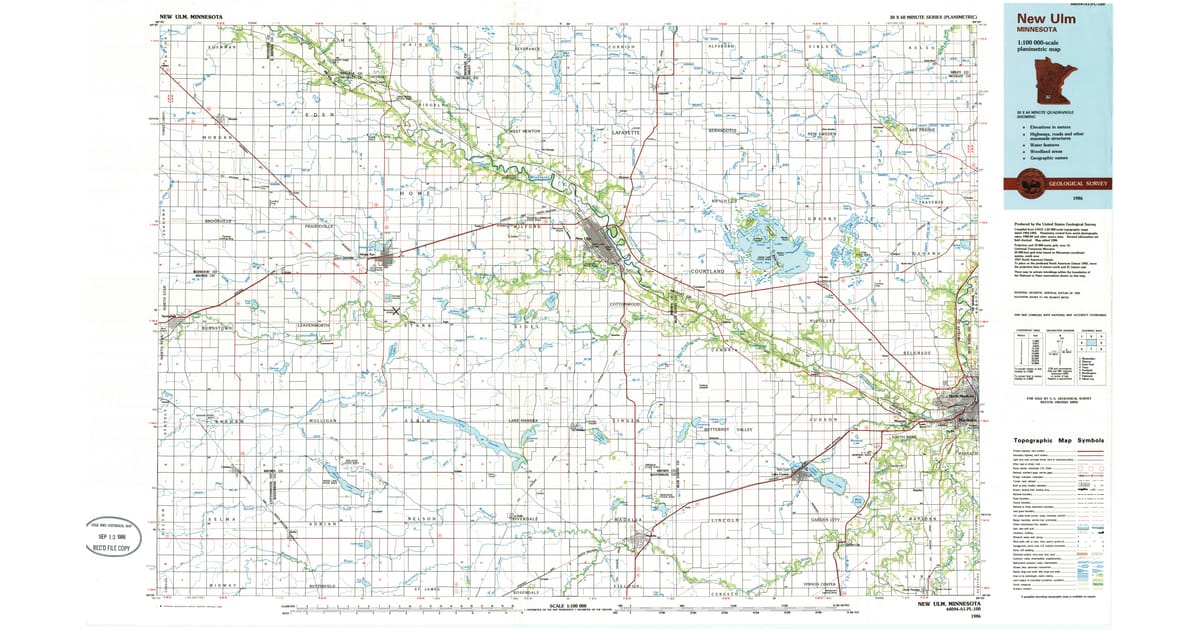 1980s Maps of Sleepy Eye, MN | Pastmaps