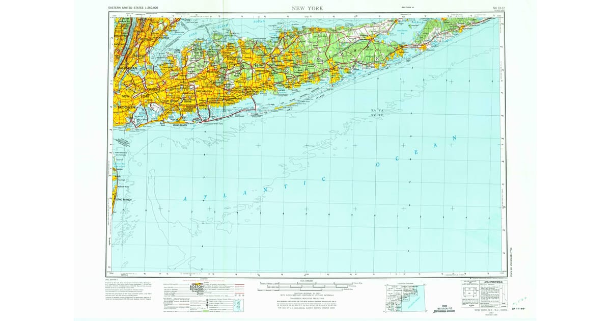 1957 Map of New York, NY — High-Res | Pastmaps