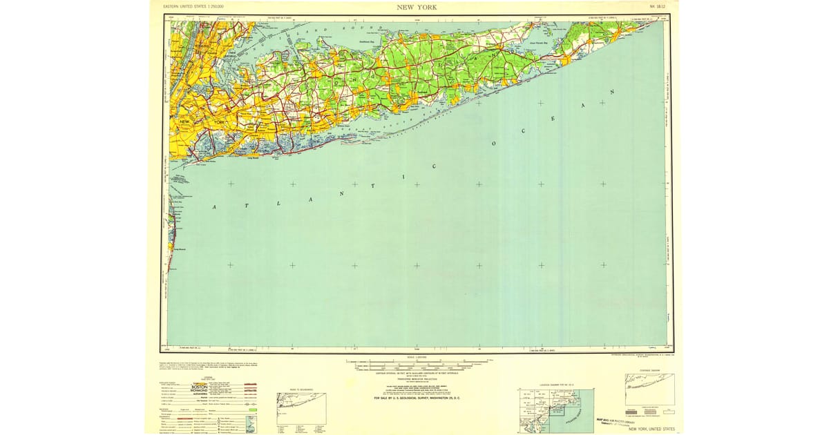 1958 Map of New York, NY — High-Res | Pastmaps