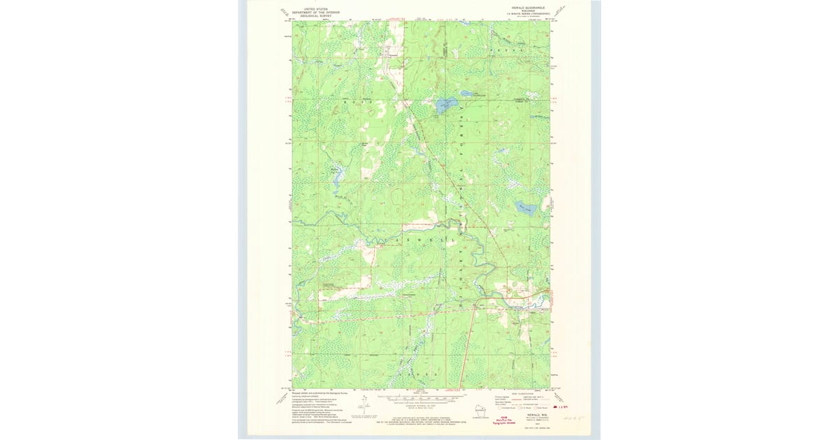 1972 Map of Newald, WI — High-Res | Pastmaps