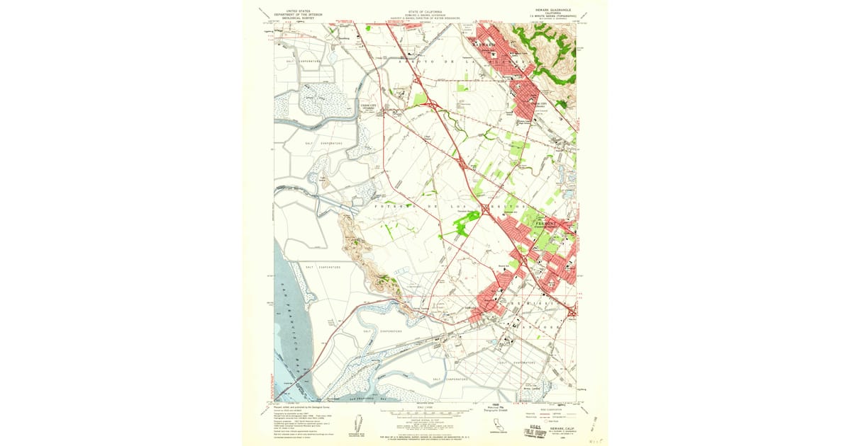 1959 Map of Newark, CA — High-Res | Pastmaps
