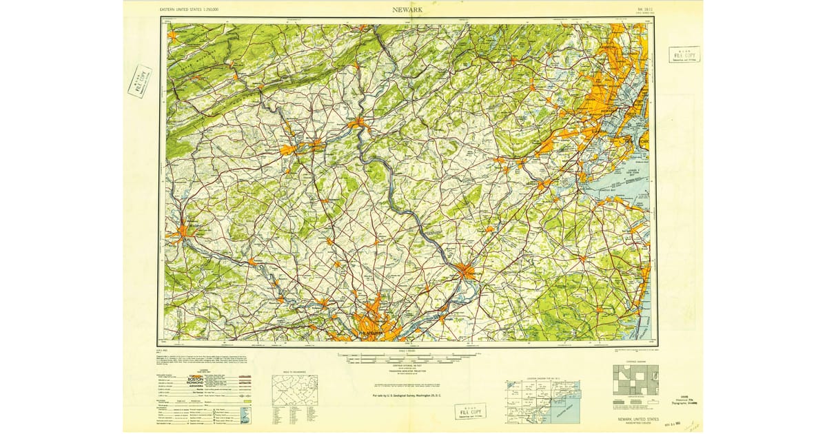 1949 Map of Newark, NJ — High-Res | Pastmaps