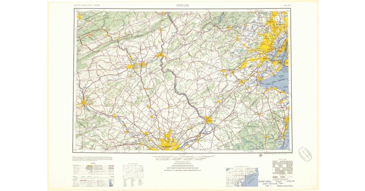 1950s Maps of Upper Freehold Township, NJ | Pastmaps