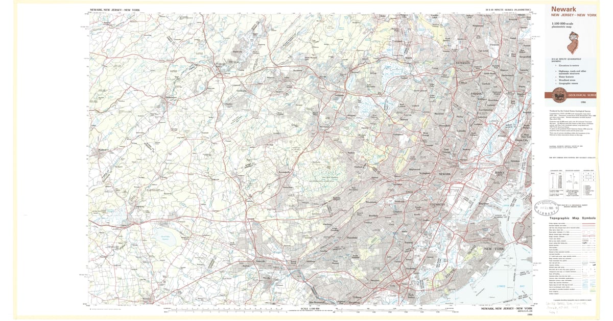 1980s Maps of Summit, NJ | Pastmaps