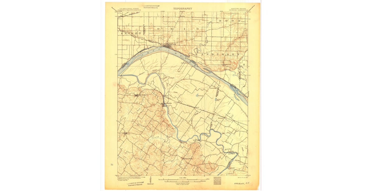 Old Maps of Newburgh, IN for Genealogy | Pastmaps