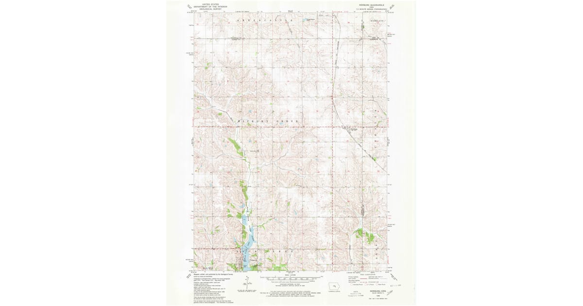 1980s Maps of Tama County, IA | Pastmaps
