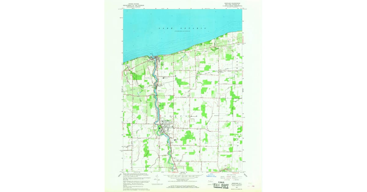 1965 Map of Newfane, Niagara County, NY — High-Res | Pastmaps