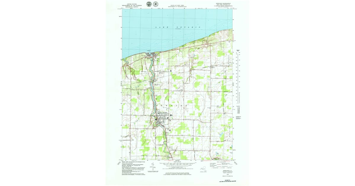 1978 Map of Newfane, Niagara County, NY — High-Res | Pastmaps