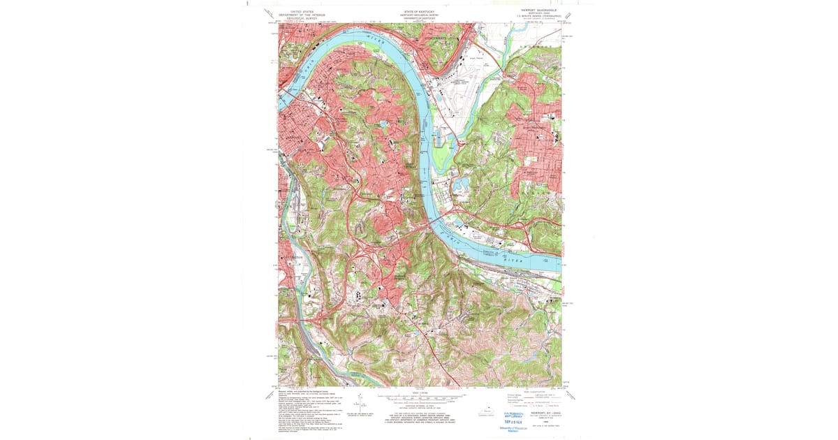 1983 Map of Newport, KY — High-Res | Pastmaps