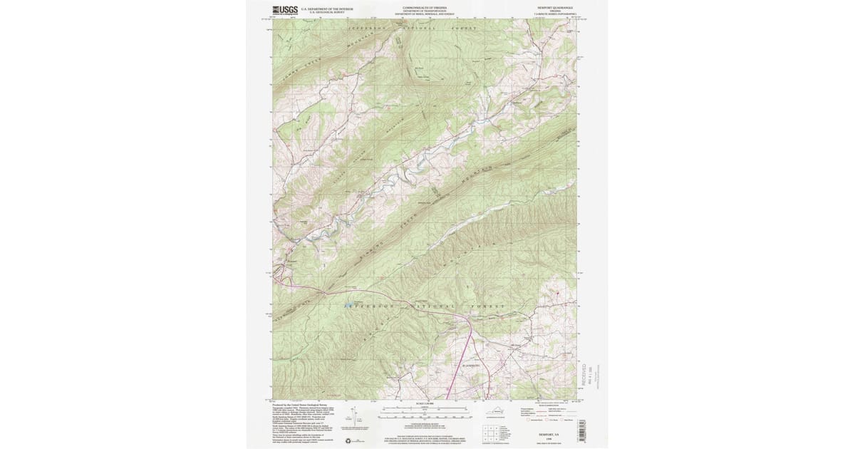1990s Maps of Craig County, VA | Pastmaps