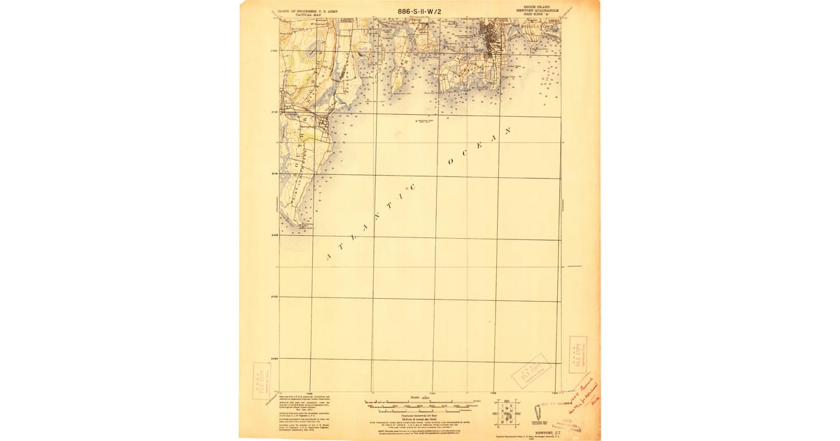 1922 Map of Newport, RI — High-Res | Pastmaps