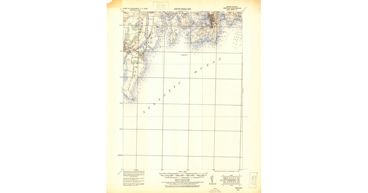 1930s Maps of Rhode Island | Pastmaps