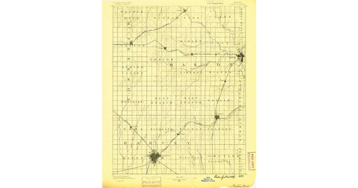 1880s Maps of Marion County, KS | Pastmaps