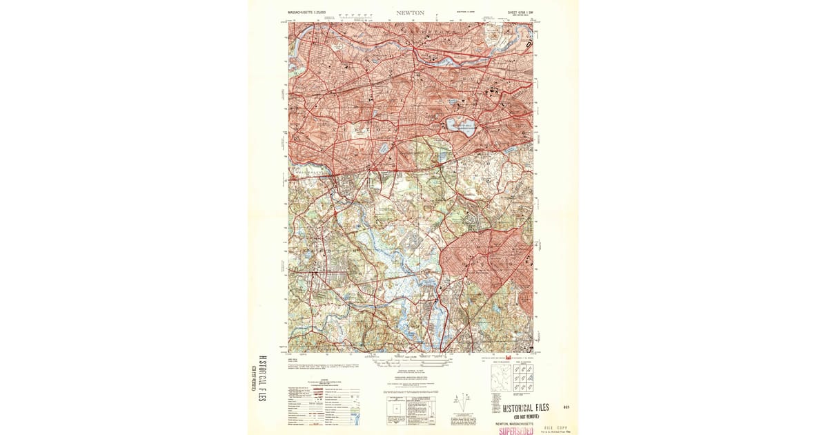 1950s Maps of Jamaica Plain, Boston | Pastmaps