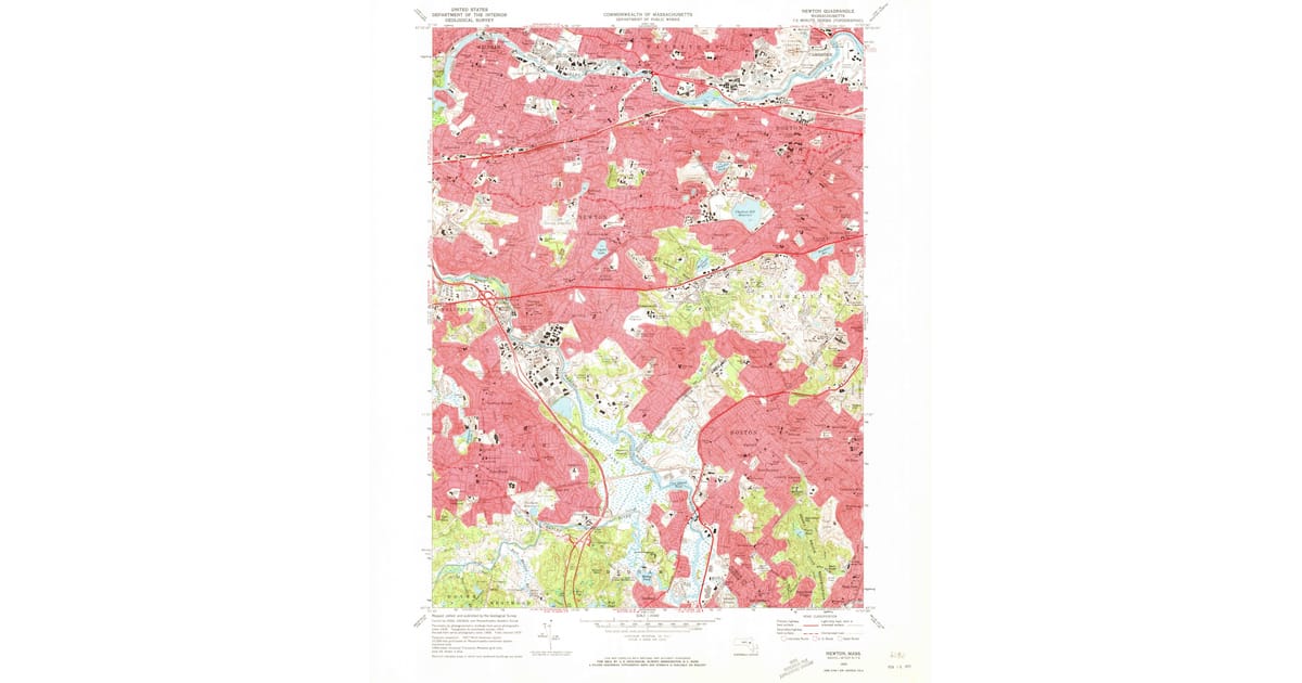 1970s Maps of Bugg Village, Boston | Pastmaps