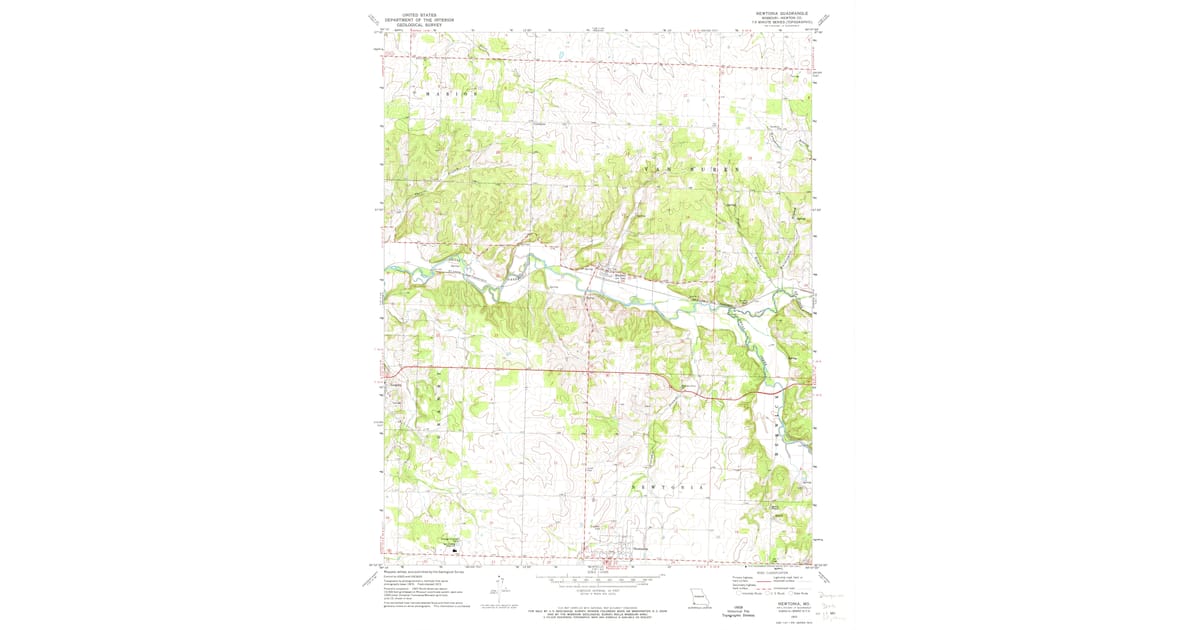 1972 Map of Newtonia, MO — High-Res | Pastmaps