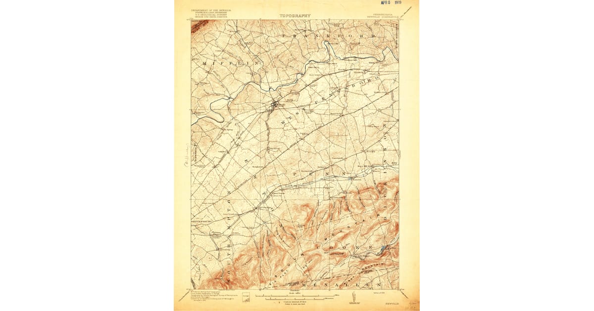 1919 Map of Newville, PA — High-Res | Pastmaps