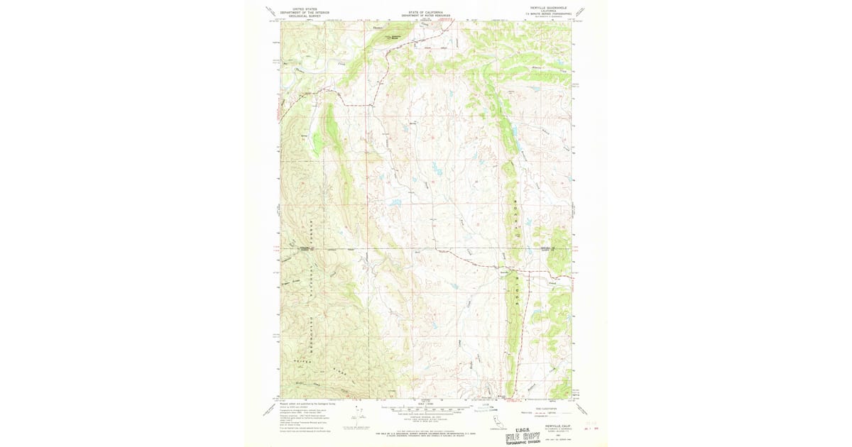 1967 Map of Newville, Tehama County, CA — High-Res | Pastmaps