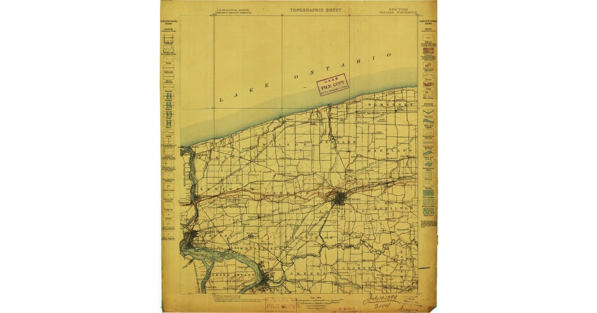 1899 Map of Niagara, Niagara County, NY — High-Res | Pastmaps