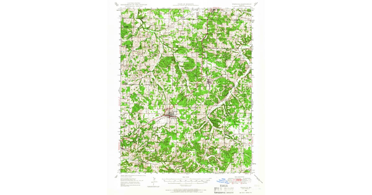 1940s Maps of Marshfield, MO | Pastmaps