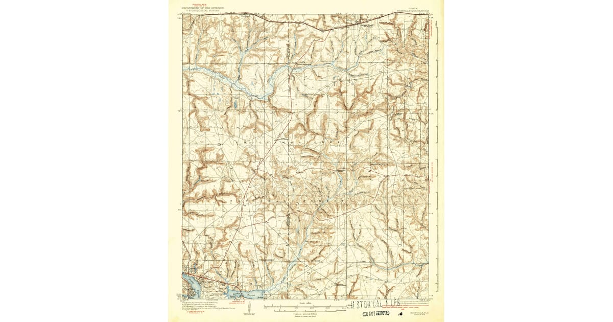 1936 Map of Niceville, FL — High-Res | Pastmaps