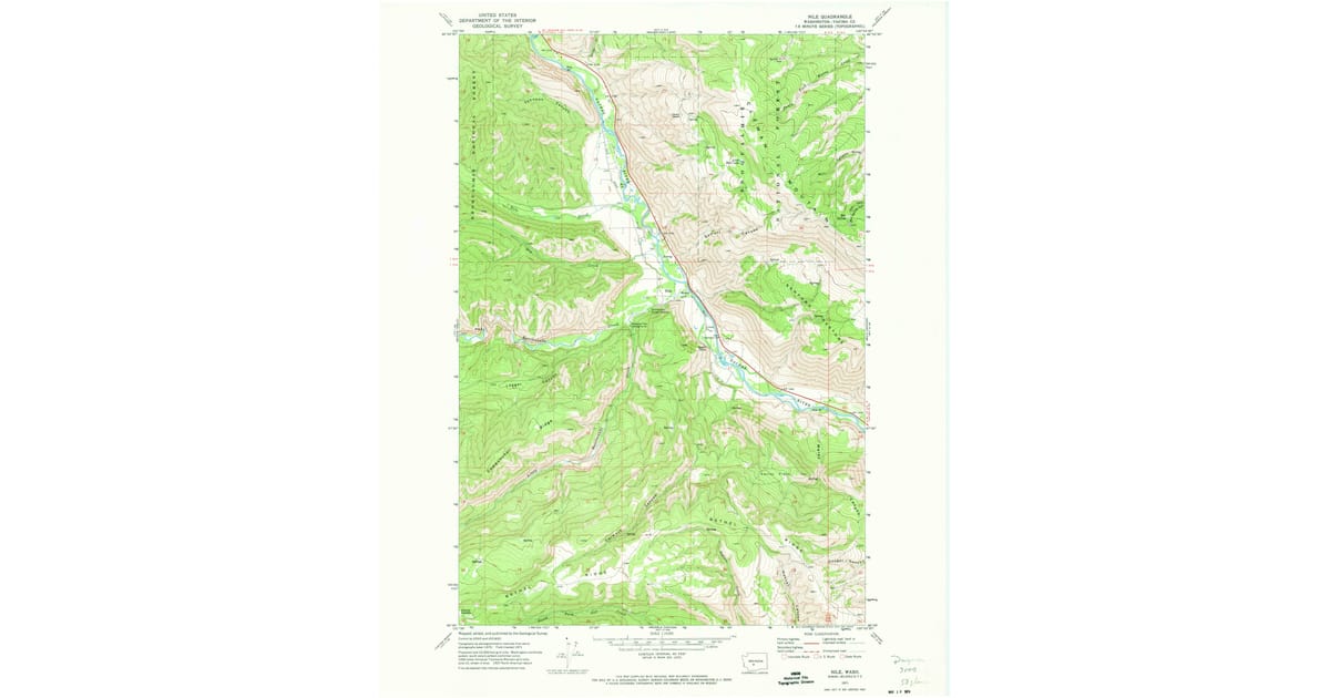 1971 Map of Nile, WA — High-Res | Pastmaps