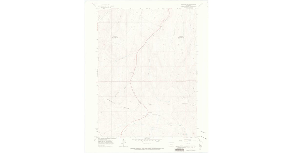 1966 Map of Ninemile Gap, Rio Blanco County, CO — High-Res | Pastmaps